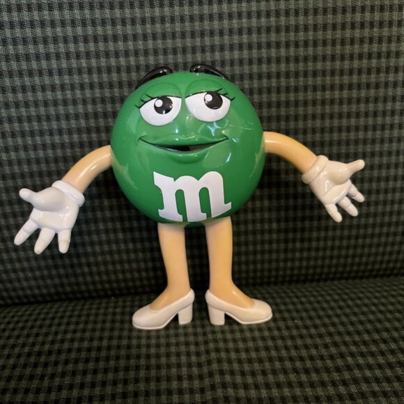 M&M'S | Toys | Mm Green 6inch Rubber Plastic Figure Bending ...